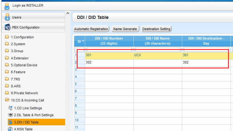 SIP Trunking between Panasonic NSX00 and UCX – Documentation E-MetroTel